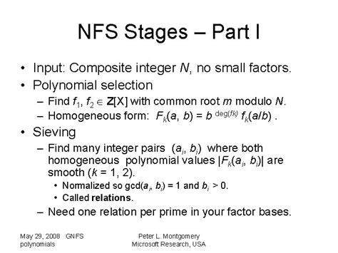 Abstract The Number Field Sieve Is Asymptotically The