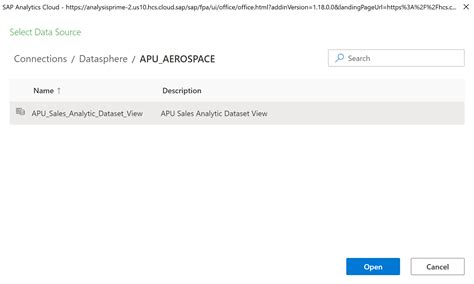 Adding A Table Datasphere Dataset Analysis Prime University