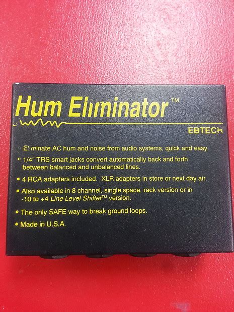 Ebtech Hum Eliminator Black Reverb