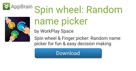 Spin Wheel Random Name Picker For Android Free App Download
