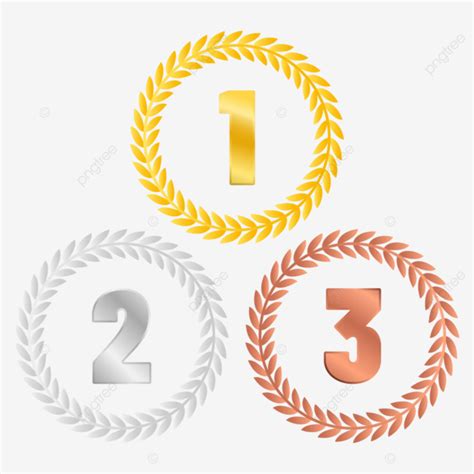 패디 기호와 그라데이션 색상이 있는 금은 동메달 세트 벡터 메달 아일랜드 사람 상징 Png 일러스트 및 벡터 에 대한 무료 다운로드 Pngtree