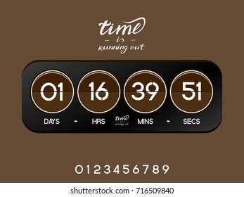 Analog Black Countdown Timer Website Circle Stock Vector Royalty Free Shutterstock