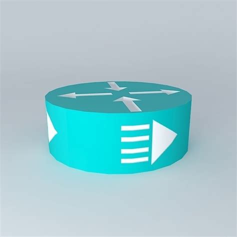 Cisco Edge And Broadband Router Icon 3d Model Cgtrader