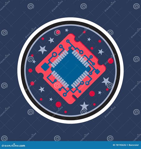 Computer Processor Chip Stock Illustration Illustration Of High 78195626