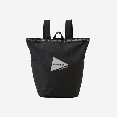 앤드원더 X 그라미치 멀티 패치워크 투웨이 팩 블랙 And Wander Kream