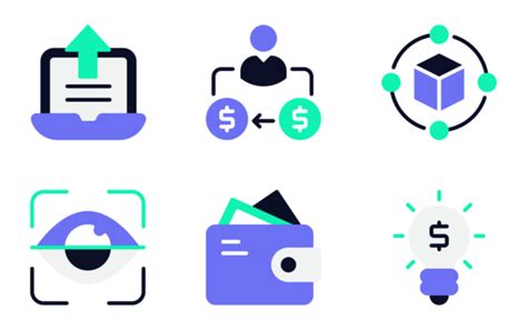 Fintech Element Icon Pack 25 Svg Icons