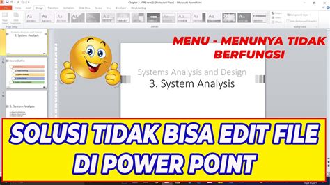 cara mengatasi file power point yang tidak bisa di edit youtube