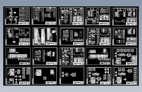 变电站设计图 Autocad 14 模型图纸下载 懒石网