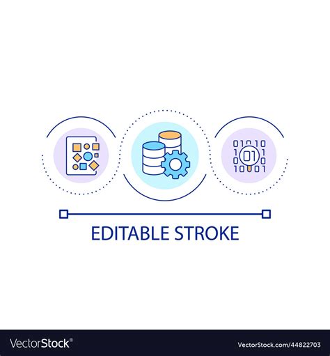 Database Management System Loop Concept Icon Vector Image