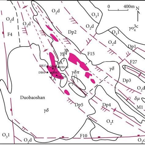 Simplified Geological Tectonic Map A And Schematic Section Of Ore Download Scientific Diagram