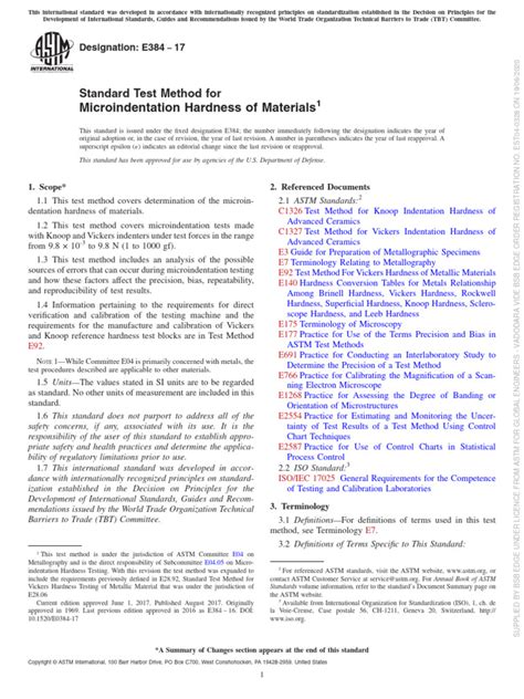 Astm E384 Rev 0 Pdf Tests Applied And Interdisciplinary Physics
