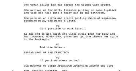 Mock Commercial Script Powered By Portfolium