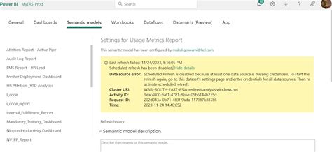 Solved Data Source Refresh Is Disabled Because At Least Microsoft Fabric Community