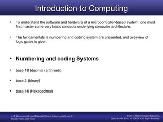 Avr Microcontroller Muhammad Ali Mazidi Avr Lecture Fall Ppt