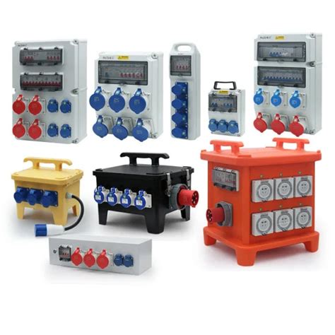 Ip67 32a 16a 5p Socket Distribution Electrical Junction Boxes Portable Power Distribution Box