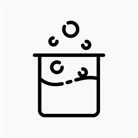 Design Illustration Graphic Of Beaker Icon With Line Style Suitable For Ui Mobile Design Web