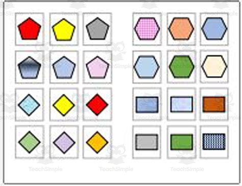 Sorting Cards Non Identical Shapes By Teach Simple