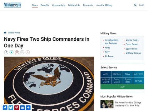 Combat Unready The Navy Has Fired Two Commanding Officers In One Day At Two Separate Commands