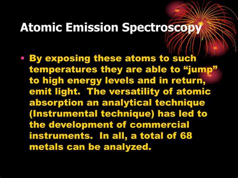 PPT Atomic Emission Spectroscopy PowerPoint Presentation Free Download ID