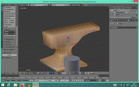 why boolean modifier remove the modified object s face modeling