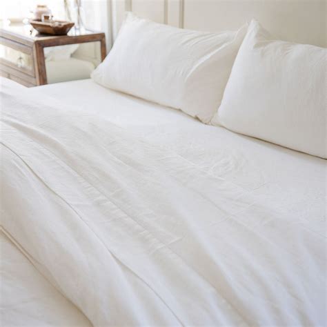 Signature Linen Cotton Blend Sheets Cozy Prairie Linens Co