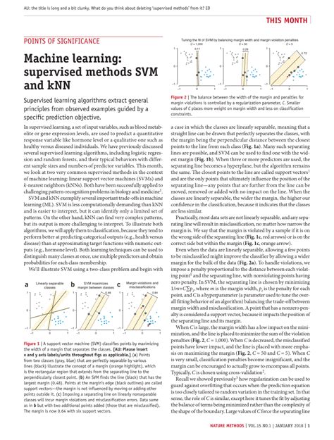Pdf Machine Learning Supervised Methods