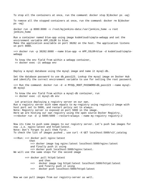 Docker Commands Pdf