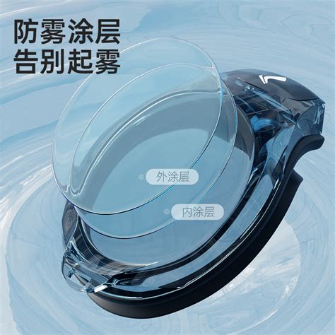 李宁泳镜近视高清防水防雾女成人专业潜水装备男游泳眼镜泳帽套装虎窝淘