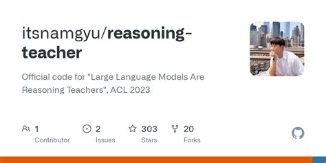 Github Itsnamgyureasoning Teacher Official Code For Large Language