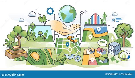 Data Mapping Line Icons Collection Transformation Integration Translation Synchronization