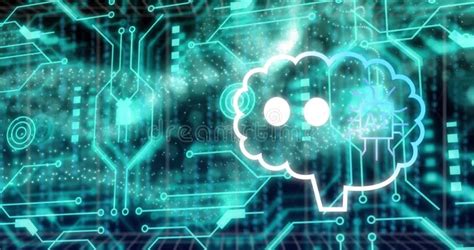 animation of robot binary codes in speech bubble dynamic wave and