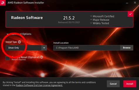 Install Video Driver Only AMD Radeon Graphics Card