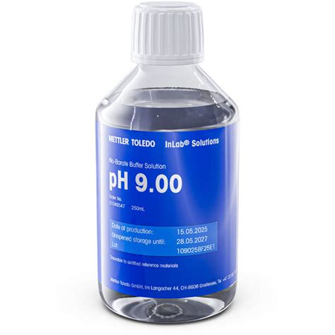 Buffer No Borate Ph 900 250ml Overview Mettler Toledo