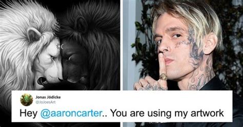 Artist Calls Out Aaron Carter For Ripping Off His Artwork To Promote
