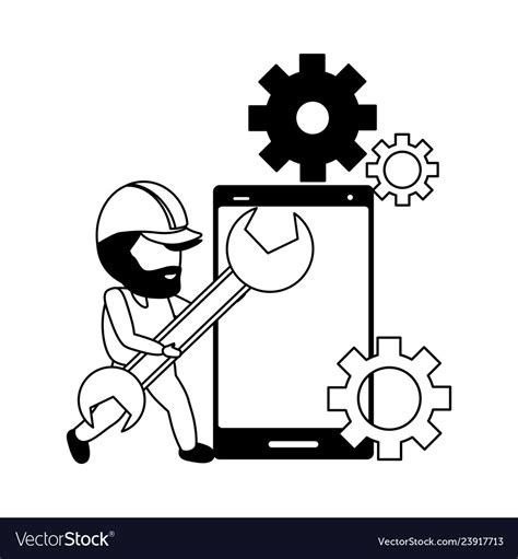 Mobile App Development Royalty Free Vector Image