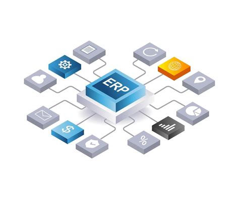 Erp Business Network Illustration 68806981 Vector Art At Vecteezy