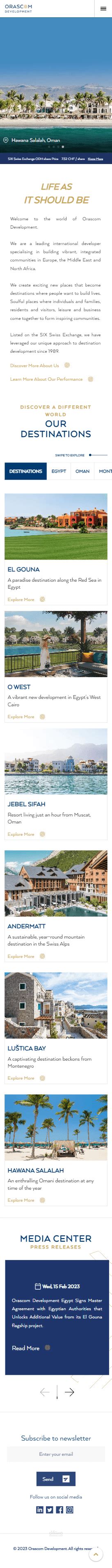 Orascom Development مستقل