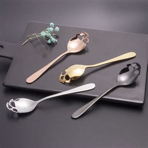 Skull Spoons Set European Style Stainless Steel Coffee Tea Spoons