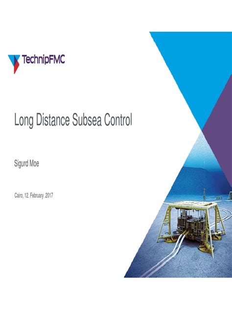 Technipfmc Long Distance Subsea Control Pdf Electric Power Transmission Actuator