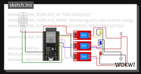 Dht22 And Kontrol Ruangan Wokwi Esp32 Stm32 Arduino Simulator