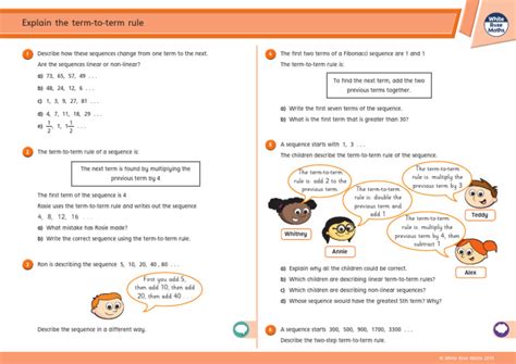 Y7 Autumn Block 1 D7 Explain The Term To Term Rule 2019 Pdf Mathematics Elementary Mathematics