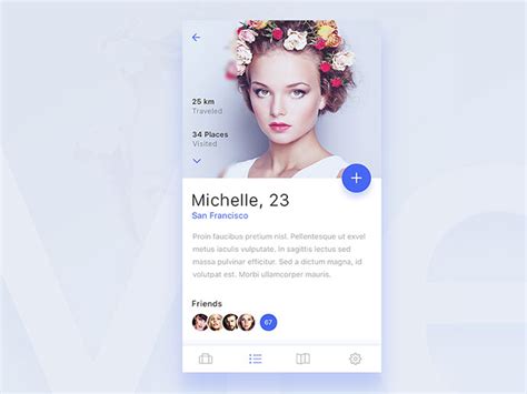 Outstanding User Profile UI Designs Bashooka Ios App Design Mobile App Design App Ui Design