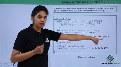 Java Array As Return Value Youtube