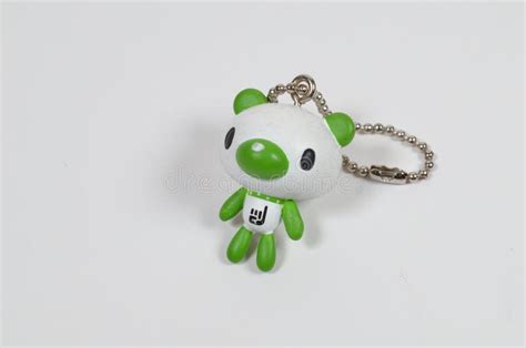 Cute Key Chain On The White Back Ground Stock Image Image Of Design