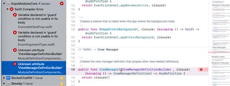 Build Failed With Expo Module Core · Issue 4584 · Rocketchatrocket