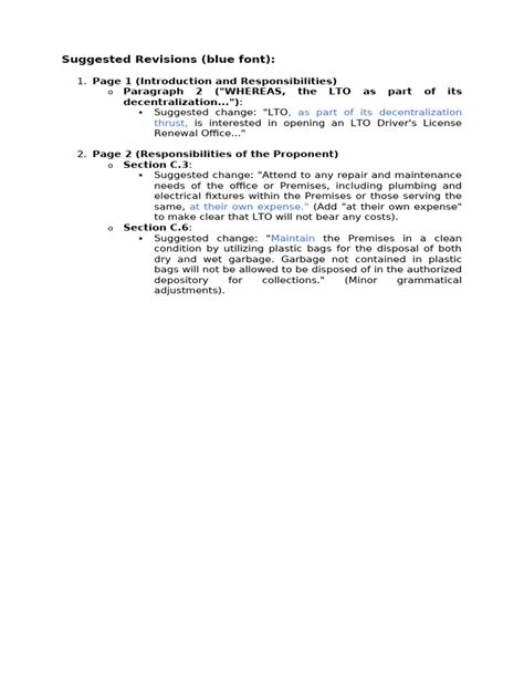 Suggested Revisions Moa With Cb Mall And Pangasinan Medical Management Solutions Inc Pdf