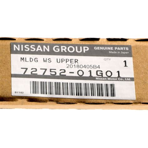 OEM NEW Nissan Windshield Upper Chrome Molding 86-97 Pathfinder D21 ...