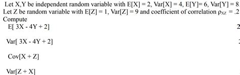 Solved Let Xy Be Independent Random Variable With E X 2