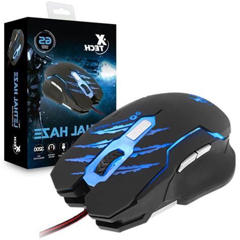 Mouse Gaming Xtech Alambrico 3200dpi 6 Botones Iluminacion Led Rgb Xtm610 Black