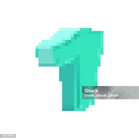 1 숫자 픽셀 아트 만화 글꼴 8 비트 숫자 1 자문자 알파벳 픽셀화 벡터 일러스트레이션 0명에 대한 스톡 벡터 아트 및 기타 이미지 Istock